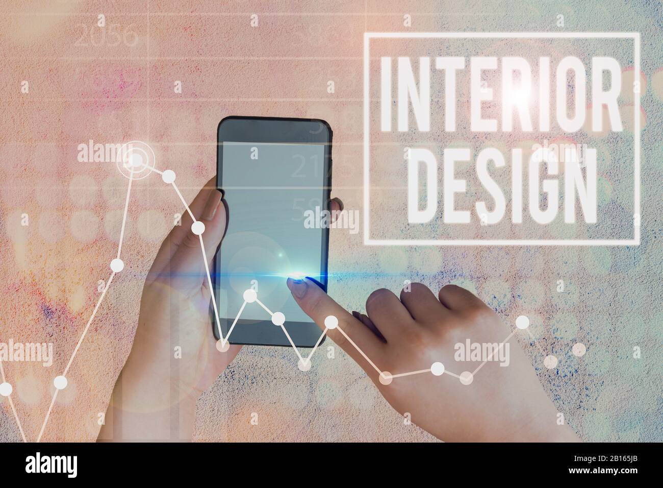 Conceptual hand writing showing Interior Design. Concept meaning the ...