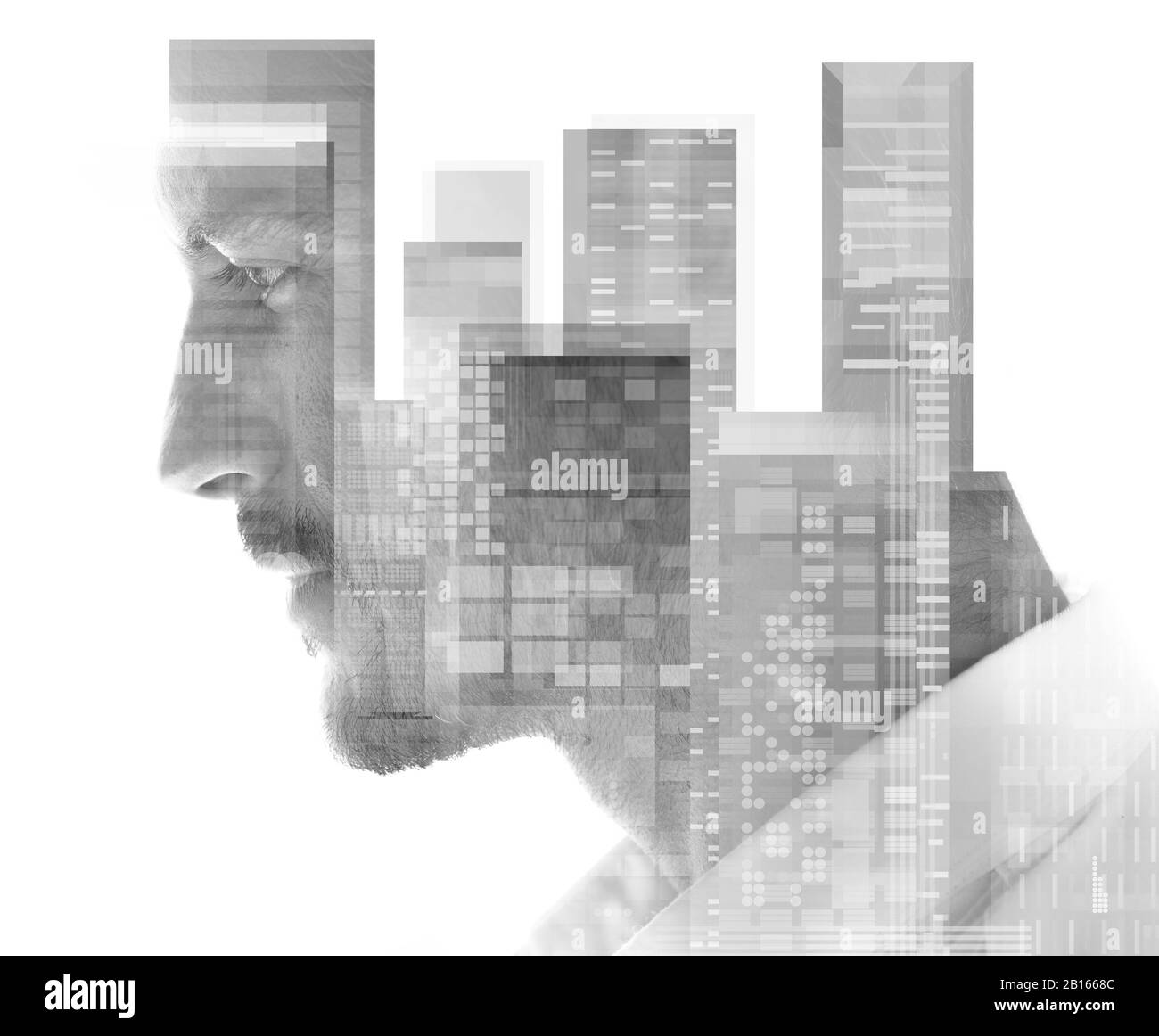 Portrait business people city Black and White Stock Photos & Images - Alamy