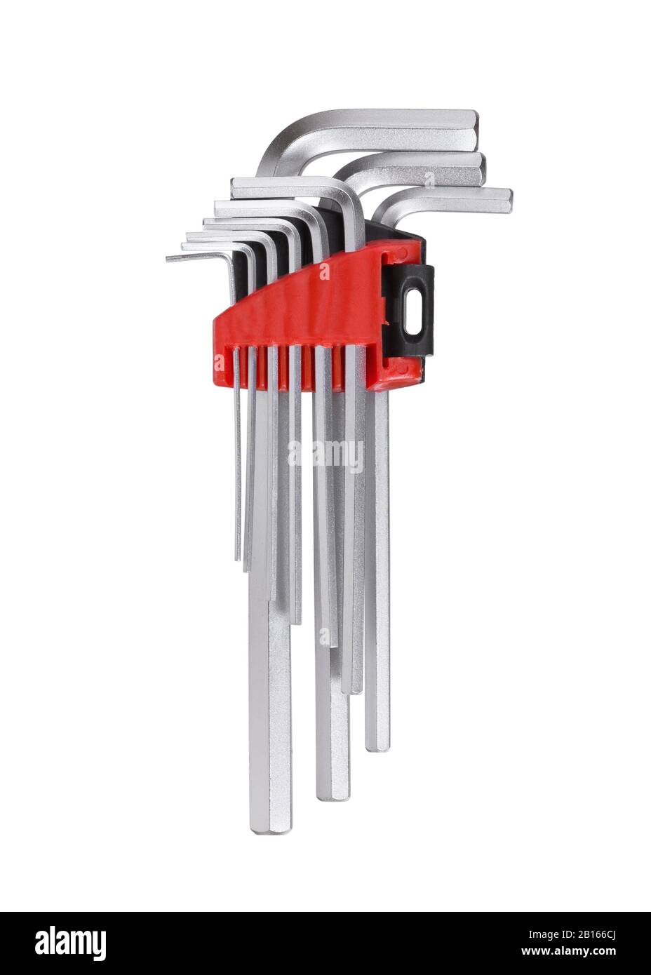 Set of hex wrenches of various sizes on a white background Stock Photo ...