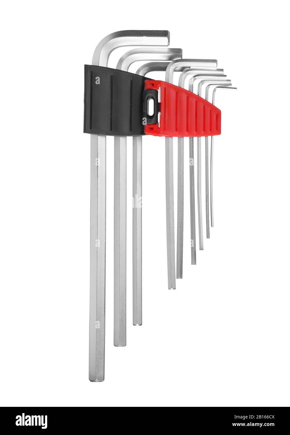 Set of hex wrenches of various sizes on a white background Stock Photo ...