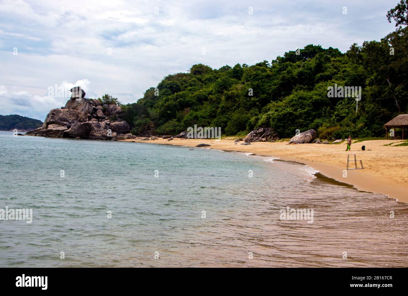 beach in the island of Cu Lao Cham, one of the Cham islands in Vietnam ...