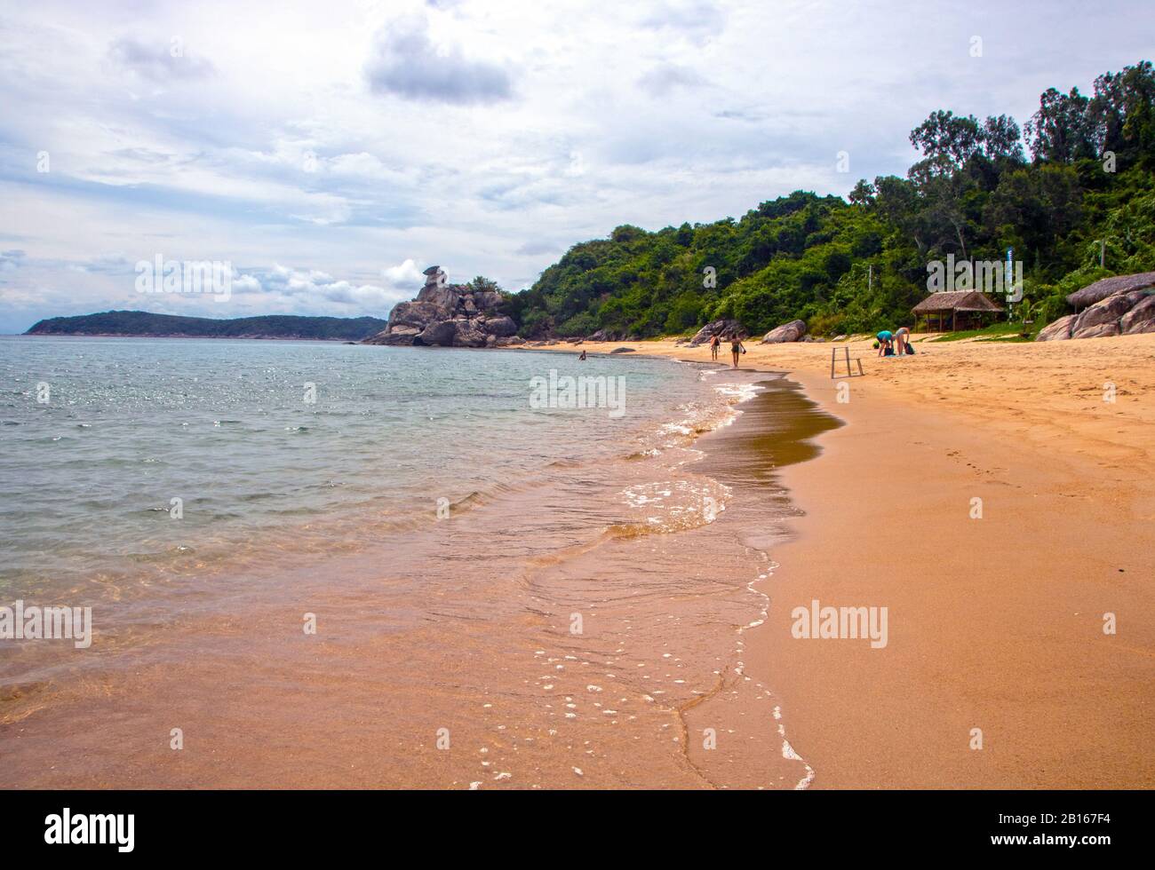 beach in the island of Cu Lao Cham, one of the Cham islands in Vietnam ...