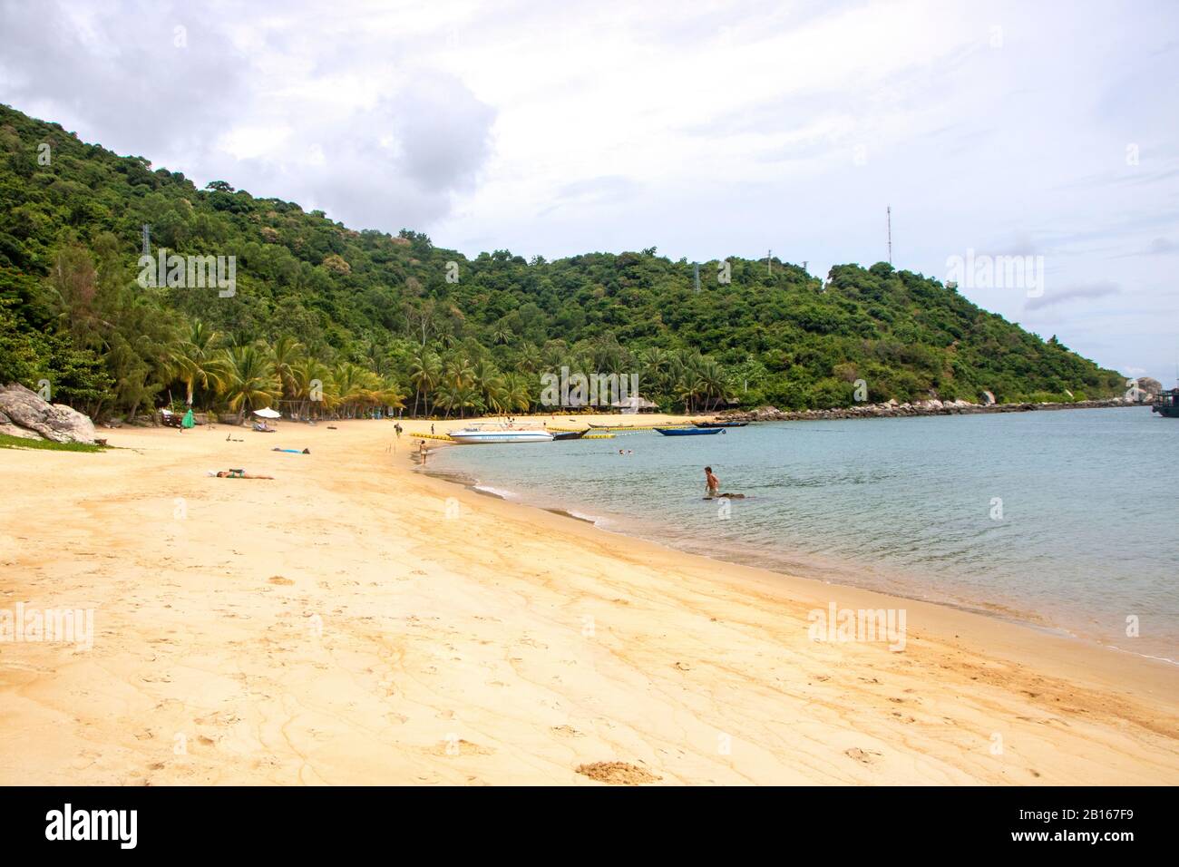 beach in the island of Cu Lao Cham, one of the Cham islands in Vietnam ...