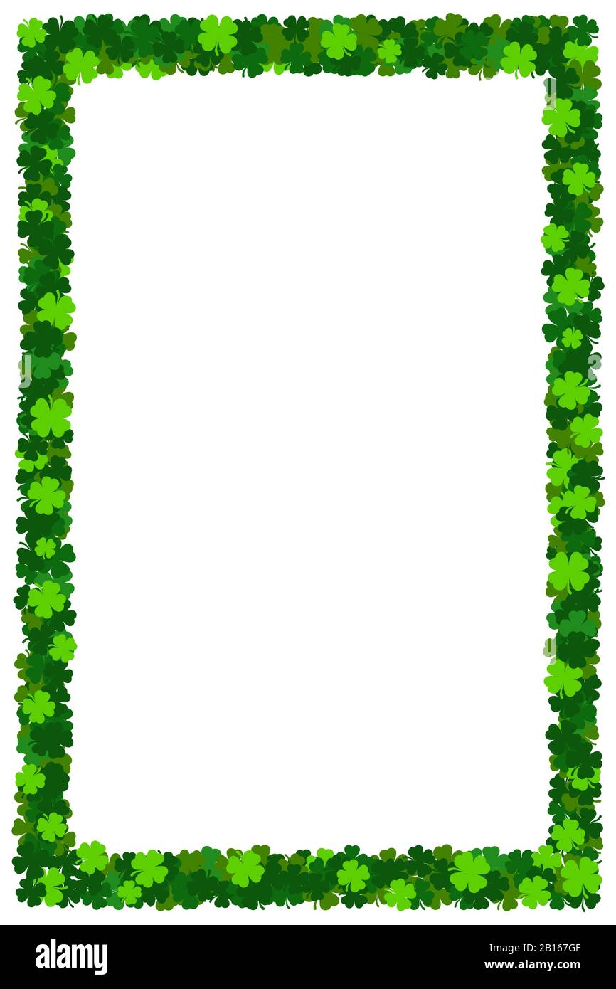 Shamrock Page Border Clip Art