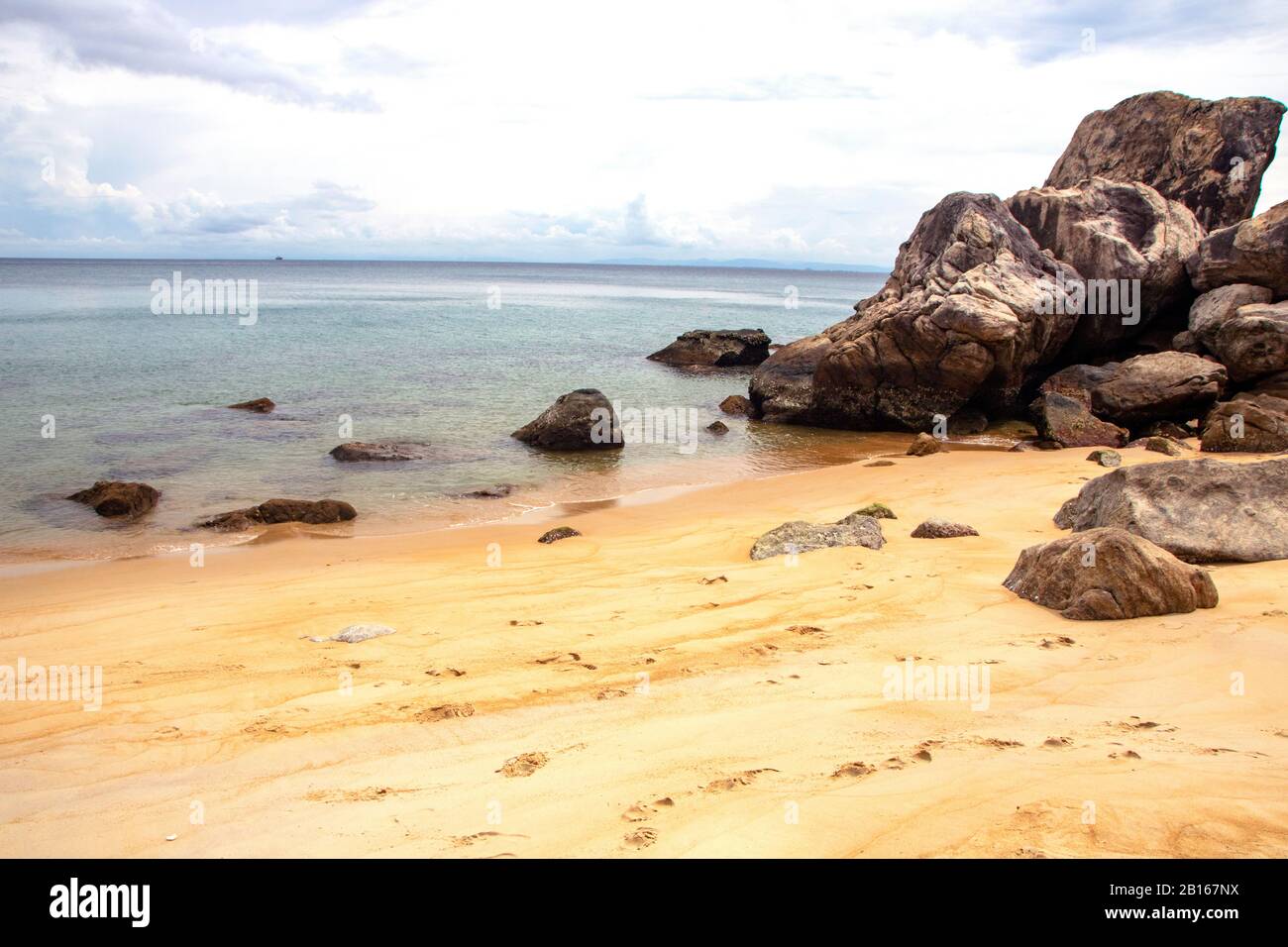 beach in the island of Cu Lao Cham, one of the Cham islands in Vietnam ...