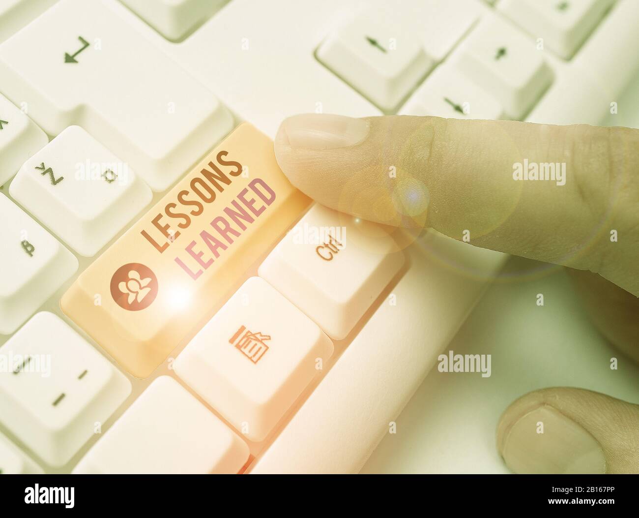 Text sign showing Lessons Learned. Business photo showcasing the ...