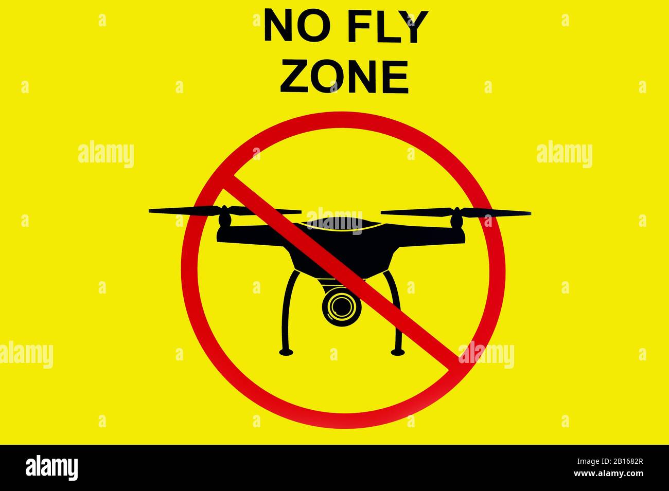 No drone signage hi-res stock photography and images - Alamy