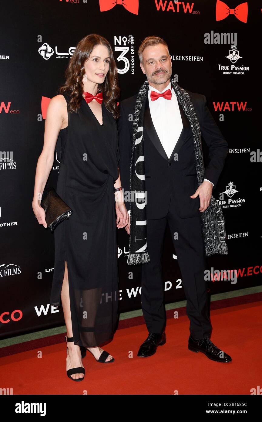 Berlin, Deutschland. 22nd Feb, 2020. Anna Puck and Raphael Schneider at ...