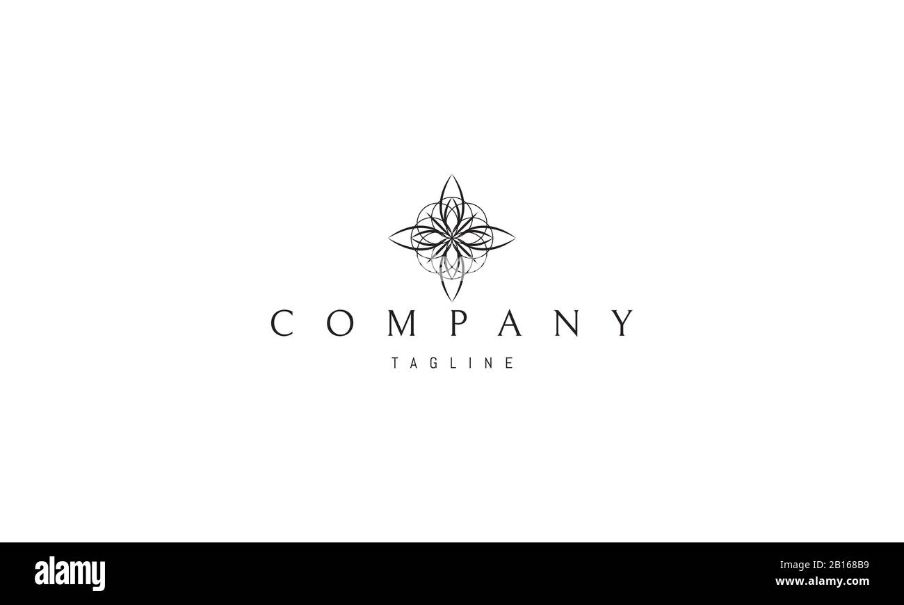 Vector logo on which an abstract image of the cross Stock Vector Image ...