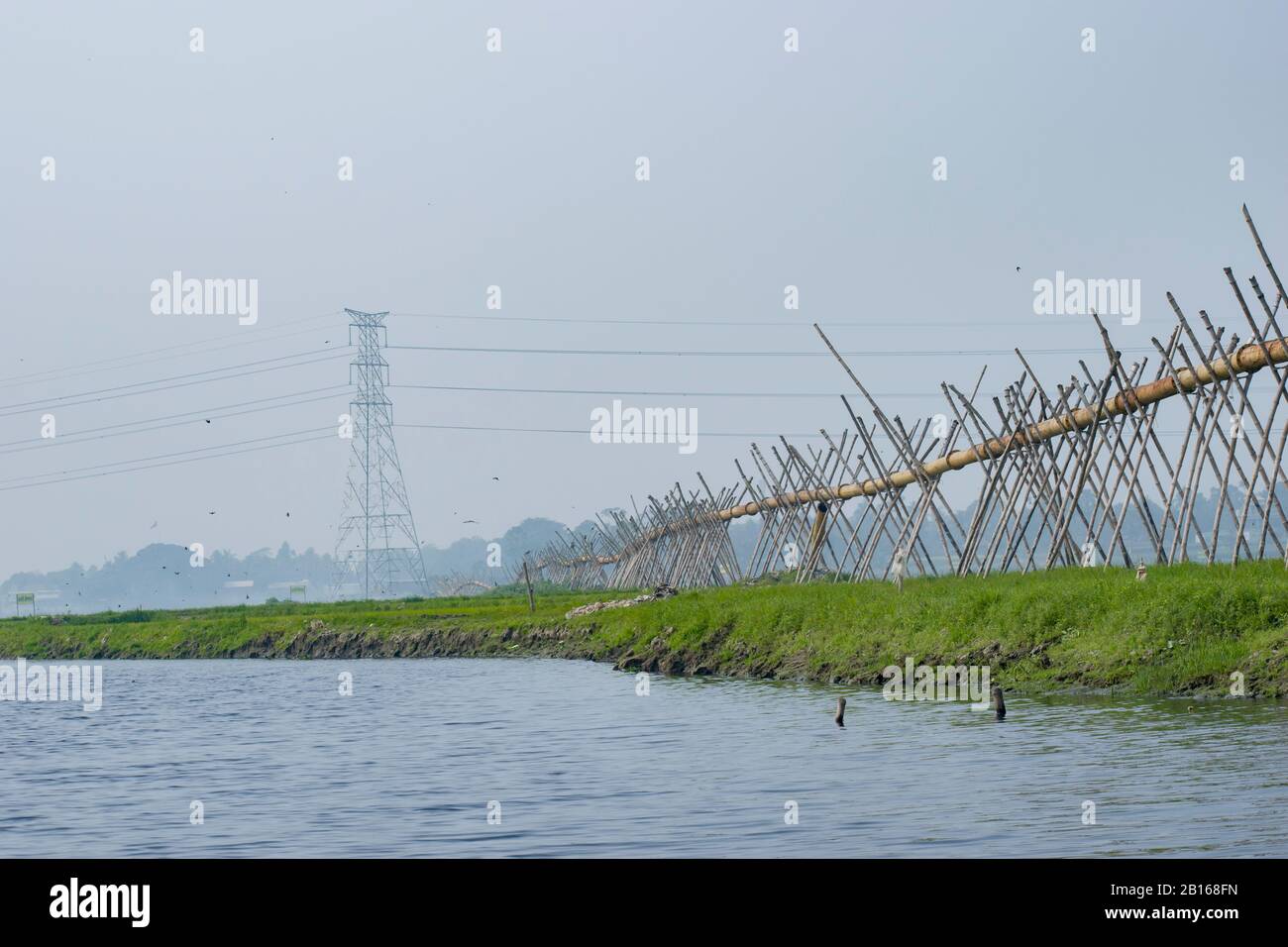 An overhead power line is a structure used in electric power ...