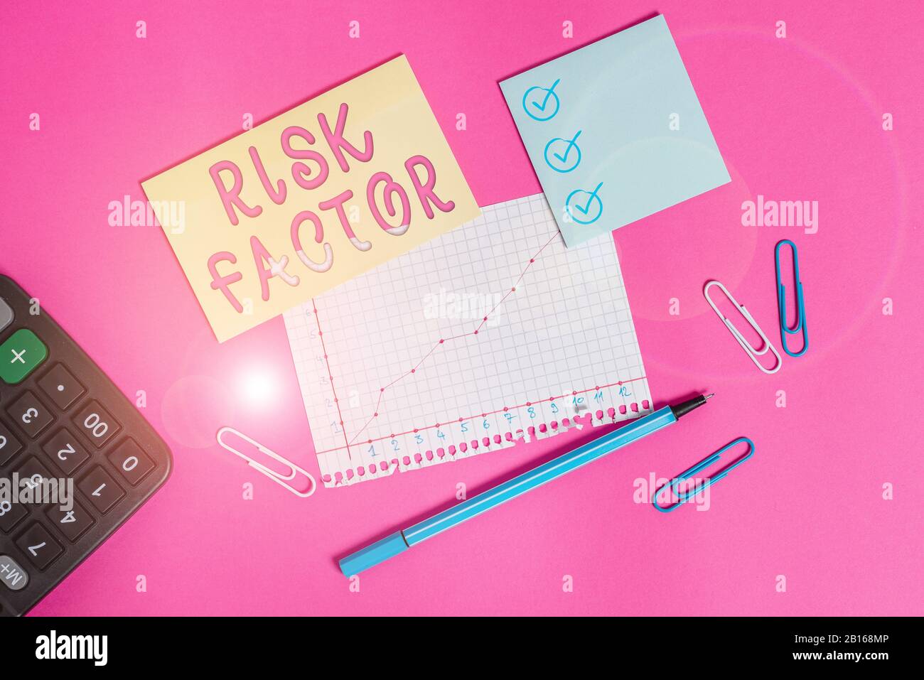 Handwriting text writing Risk Factor. Conceptual photo a condition ...