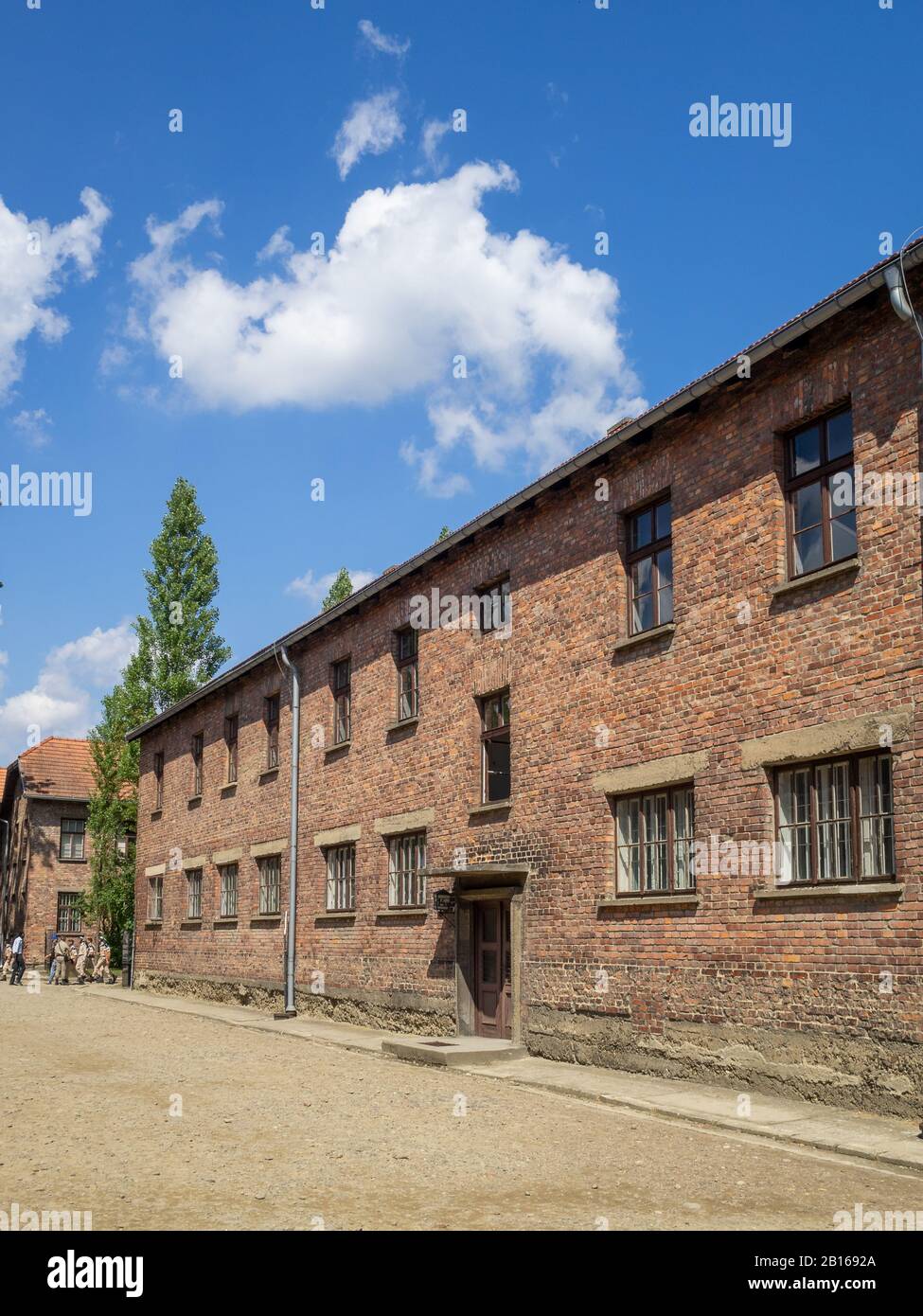 Auschwitz Concentration Camp barracks buildings Stock Photo - Alamy