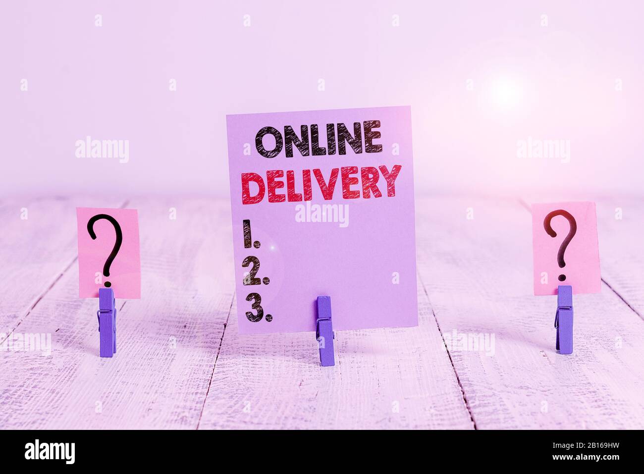 Conceptual hand writing showing Online Delivery. Concept meaning the ...