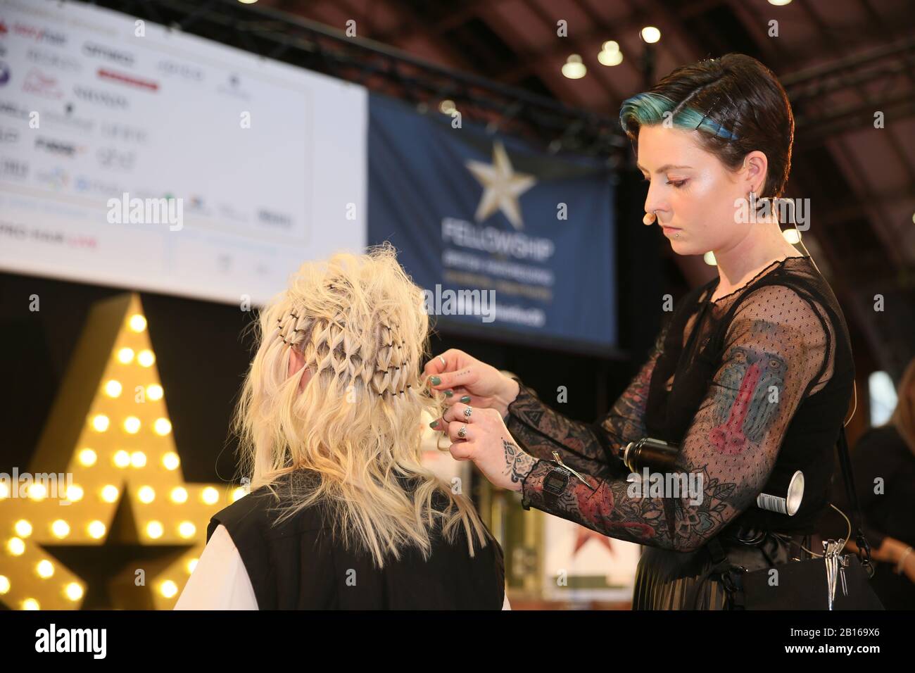 Manchester, UK. 23rd February, 2020. The annual two day pro hair show ...