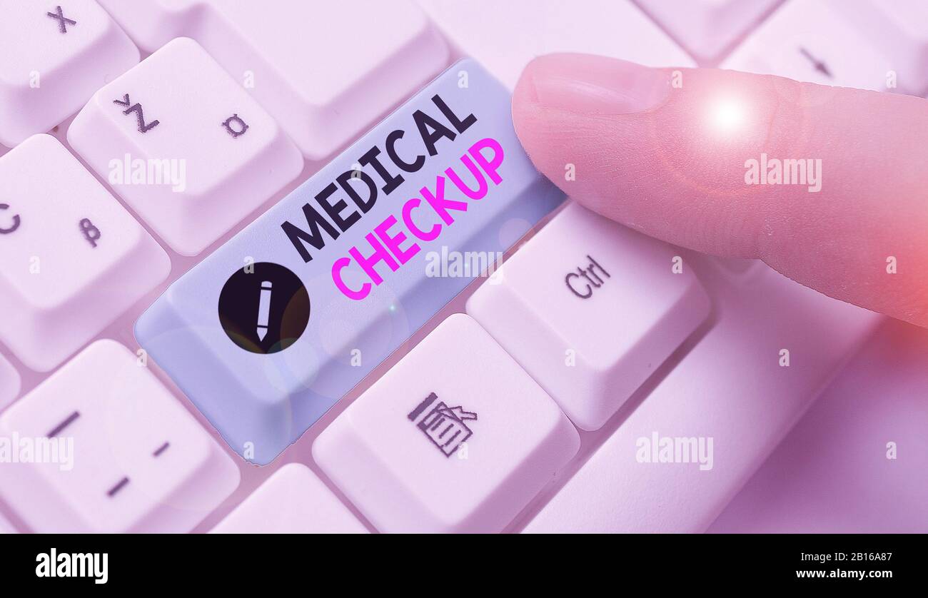 Conceptual hand writing showing Medical Checkup. Concept meaning ...
