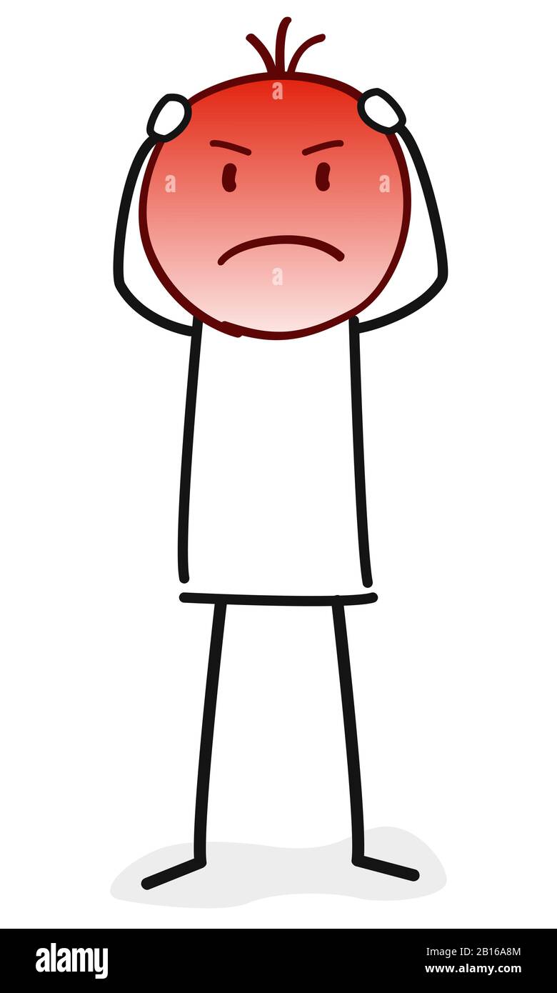 Screaming emotional angry man Cut Out Stock Images & Pictures - Alamy