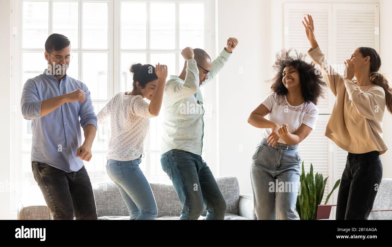 Diverse racial group friends hi-res stock photography and images - Alamy