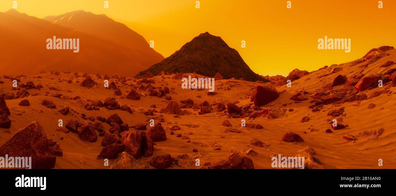 Mars landscape hi-res stock photography and images - Alamy