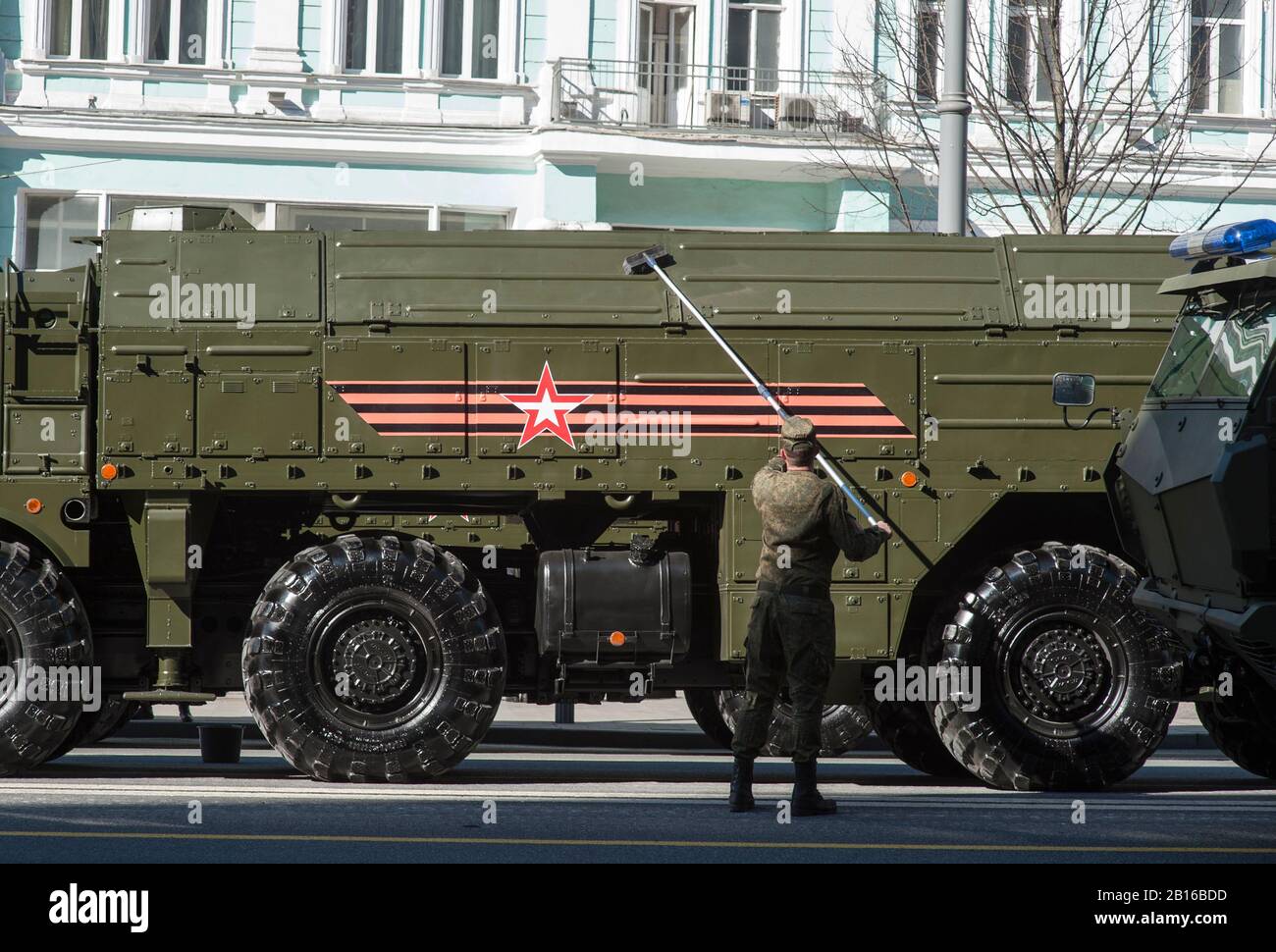 MOSCOW, RUSSIA - May 07, 2017 Operational-tactical missile complex ...