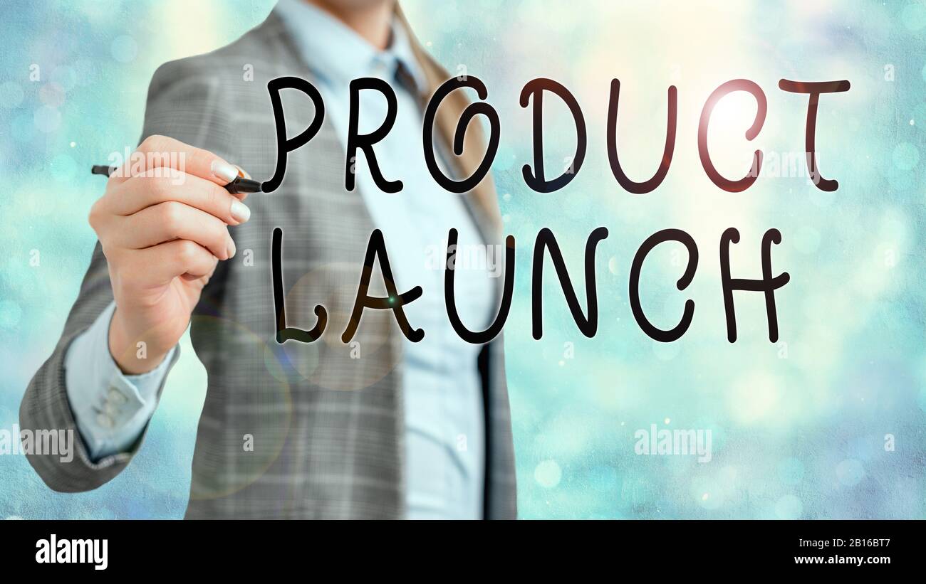 Word writing text Product Launch. Business photo showcasing process to ...