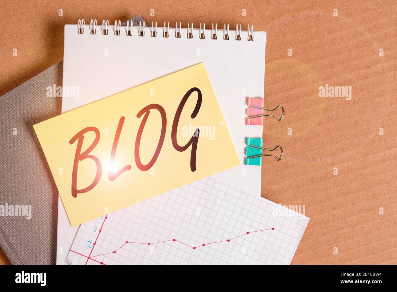 Writing note showing Blogquestion. Business concept for regularly updated website web page run ...