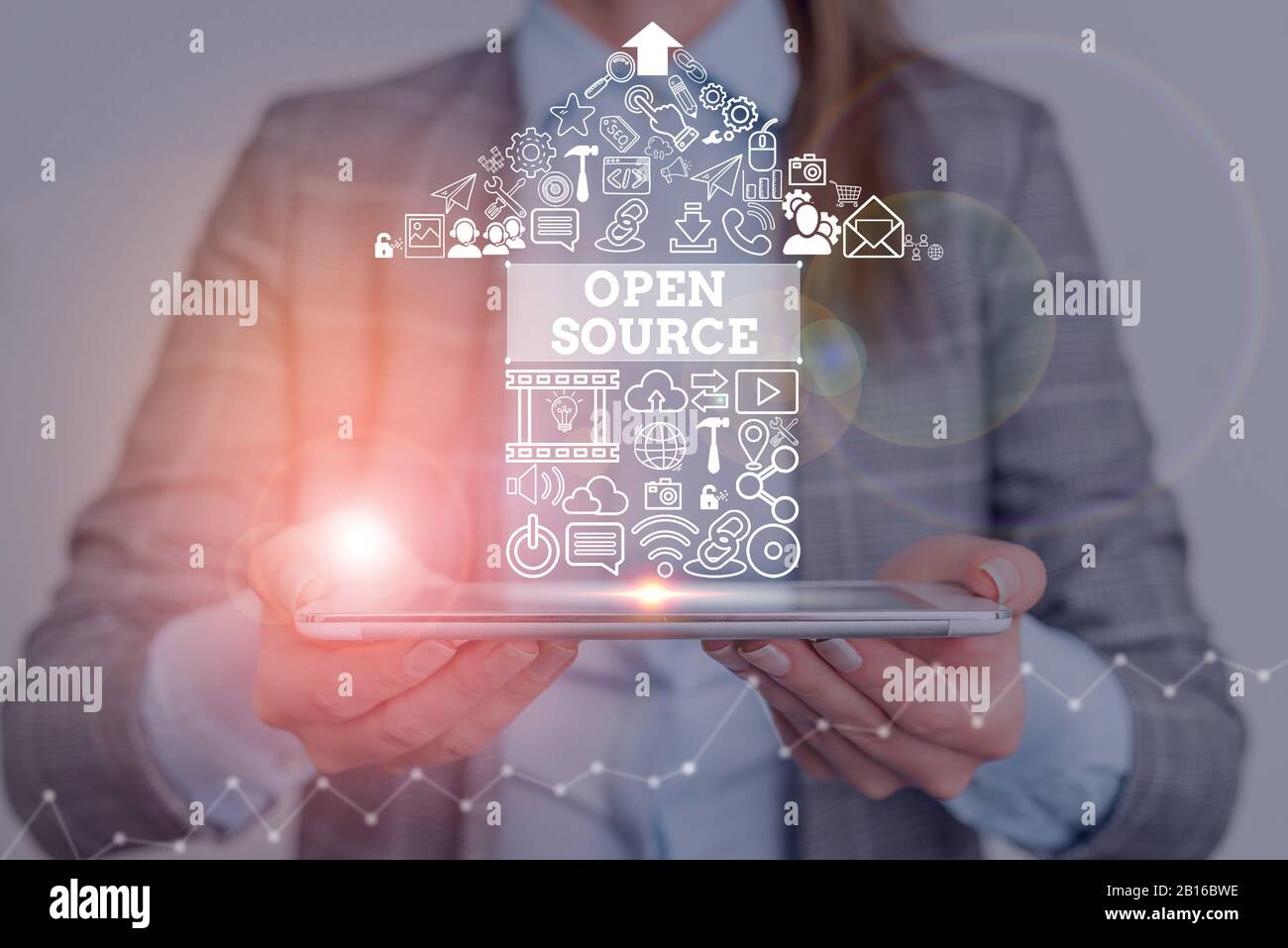 Conceptual hand writing showing Open Source. Concept meaning denoting ...