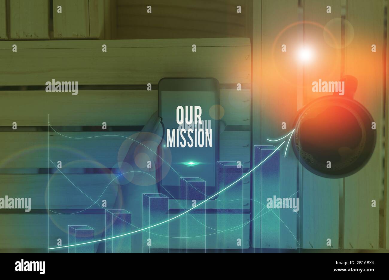 Conceptual hand writing showing Our Mission. Concept meaning A written ...