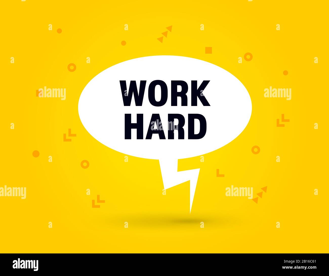 Hard Work Speech Stock Vector Images - Alamy