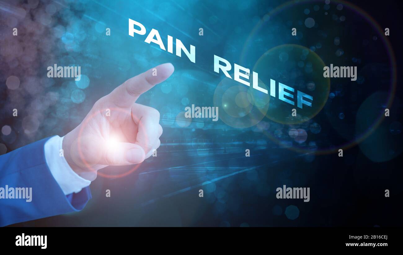 Conceptual hand writing showing Pain Relief. Concept meaning Drugs or ...