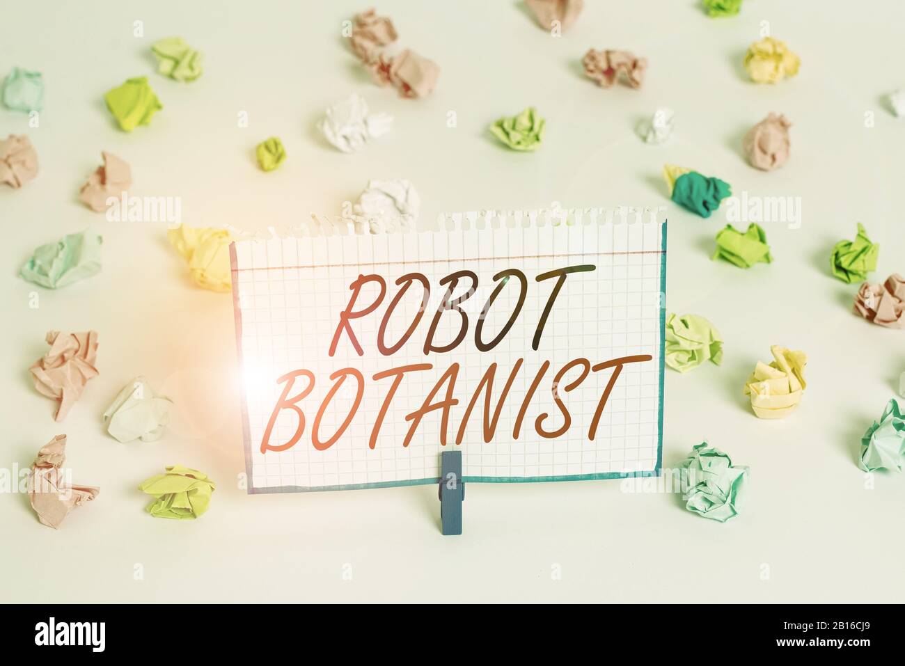 Word writing text Robot Botanist. Business photo showcasing Methods for ...