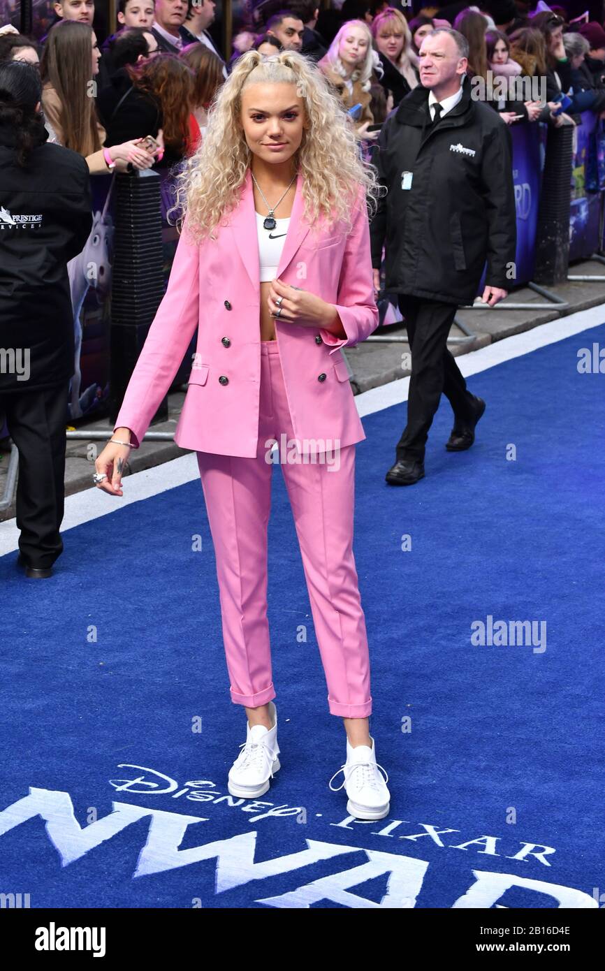 Becca Dudley Arrivers at UK Premiere of Onward at Curzon Street ...