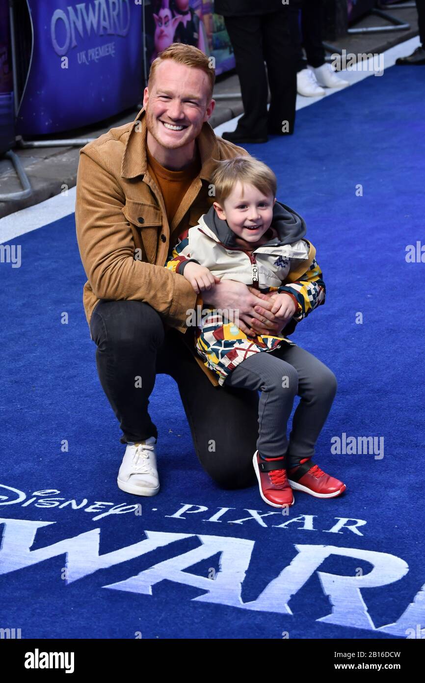 Greg Rutherford Arrivers at UK Premiere of Onward at Curzon Street ...