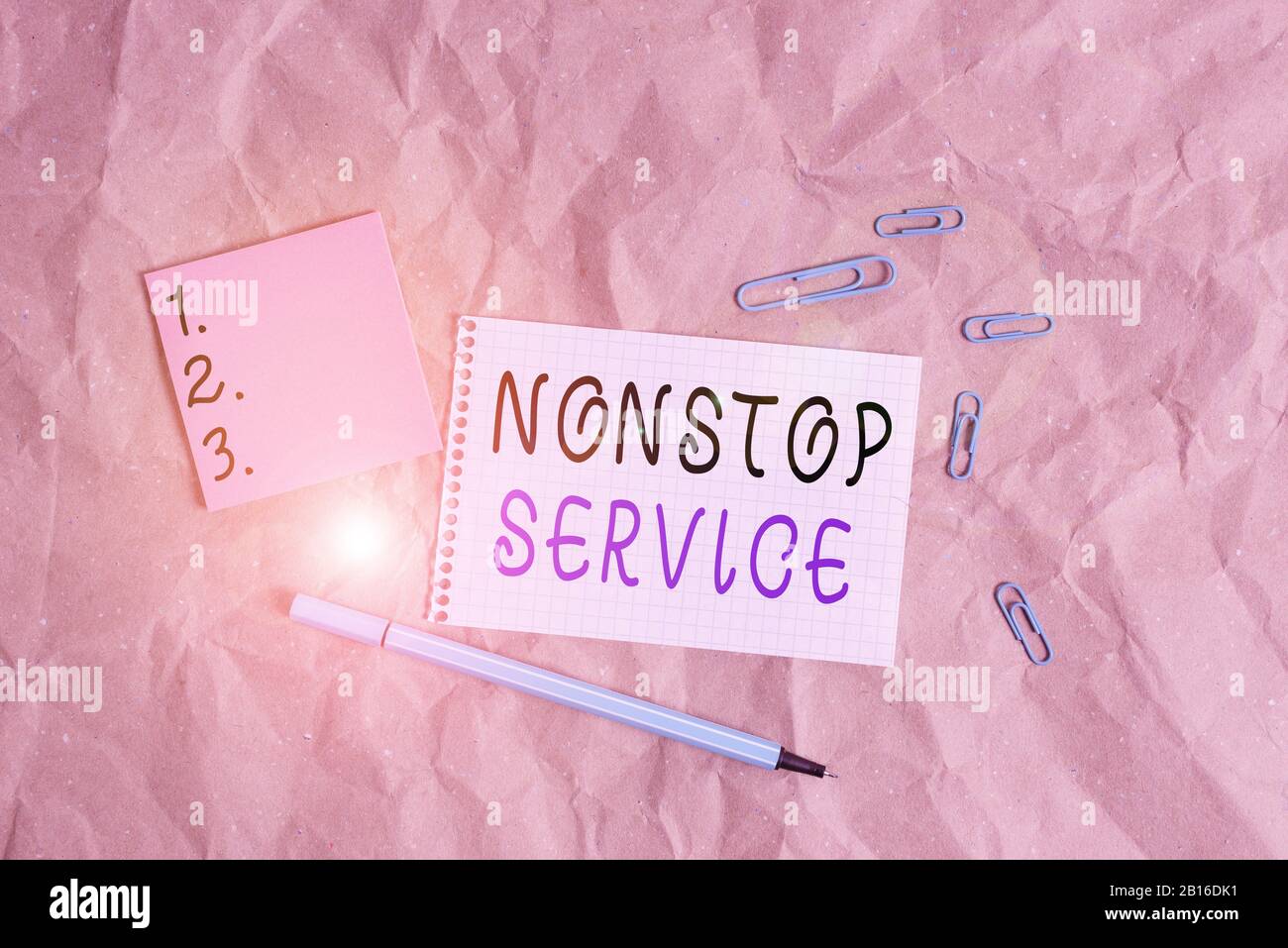 Word writing text Nonstop Service. Business photo showcasing service ...