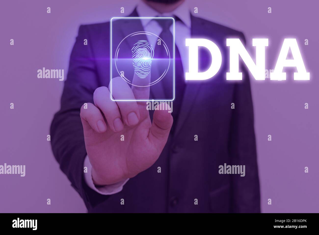 Handwriting text Dna. Conceptual photo a selfreplicating material ...
