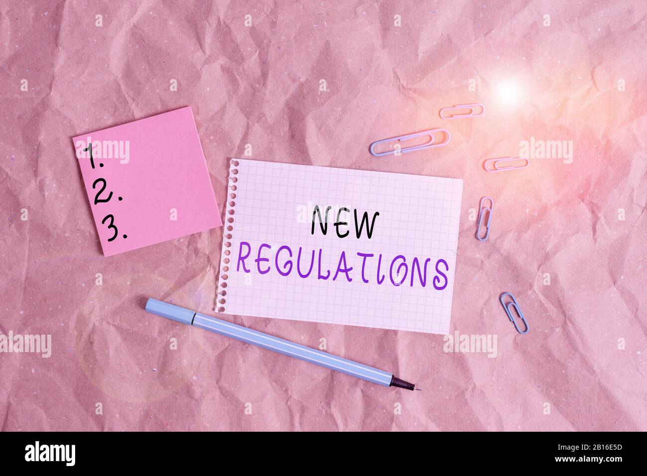 Word writing text New Regulations. Business photo showcasing rules made ...