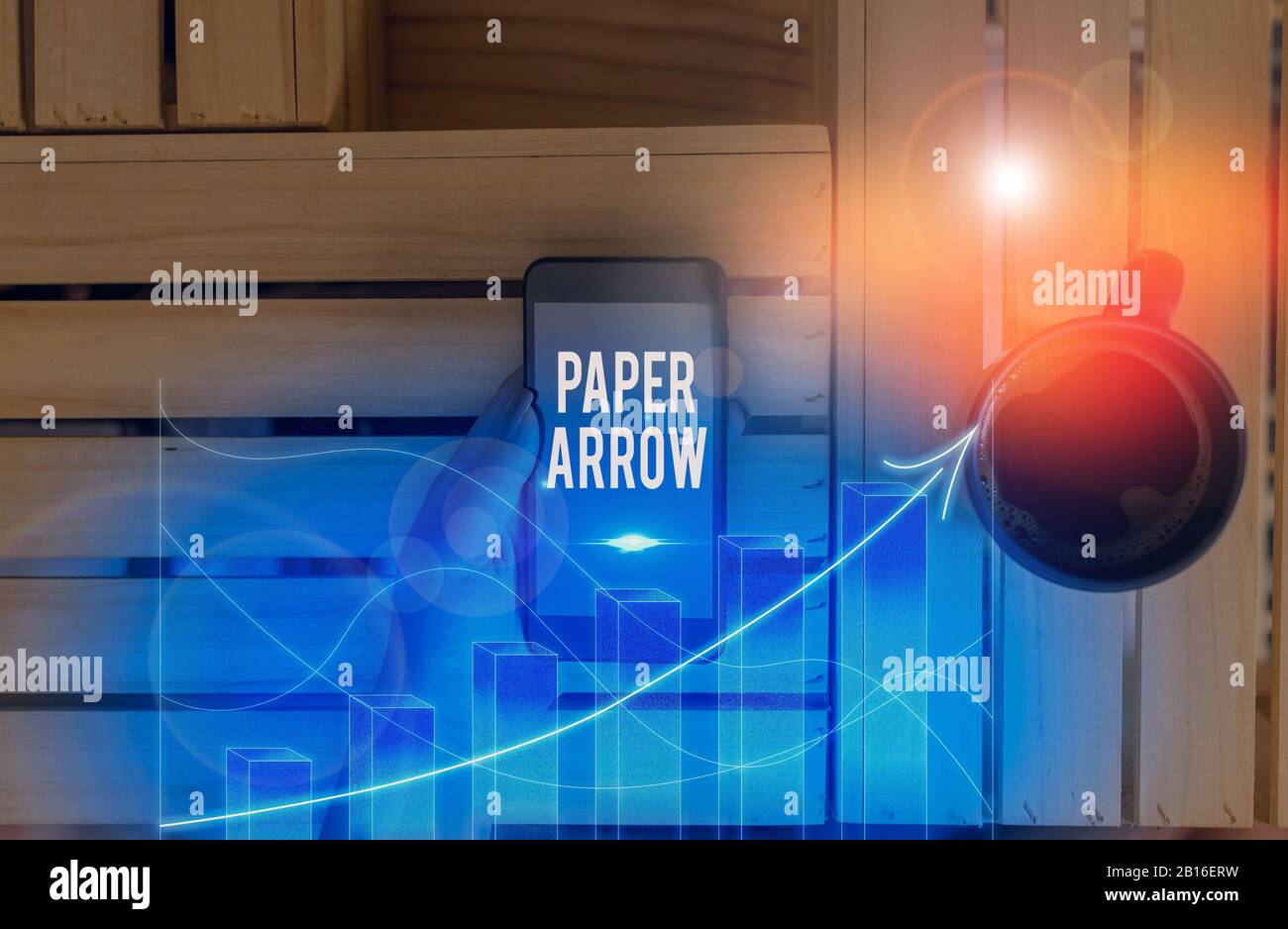 Conceptual hand writing showing Paper Arrow. Concept meaning Business ...