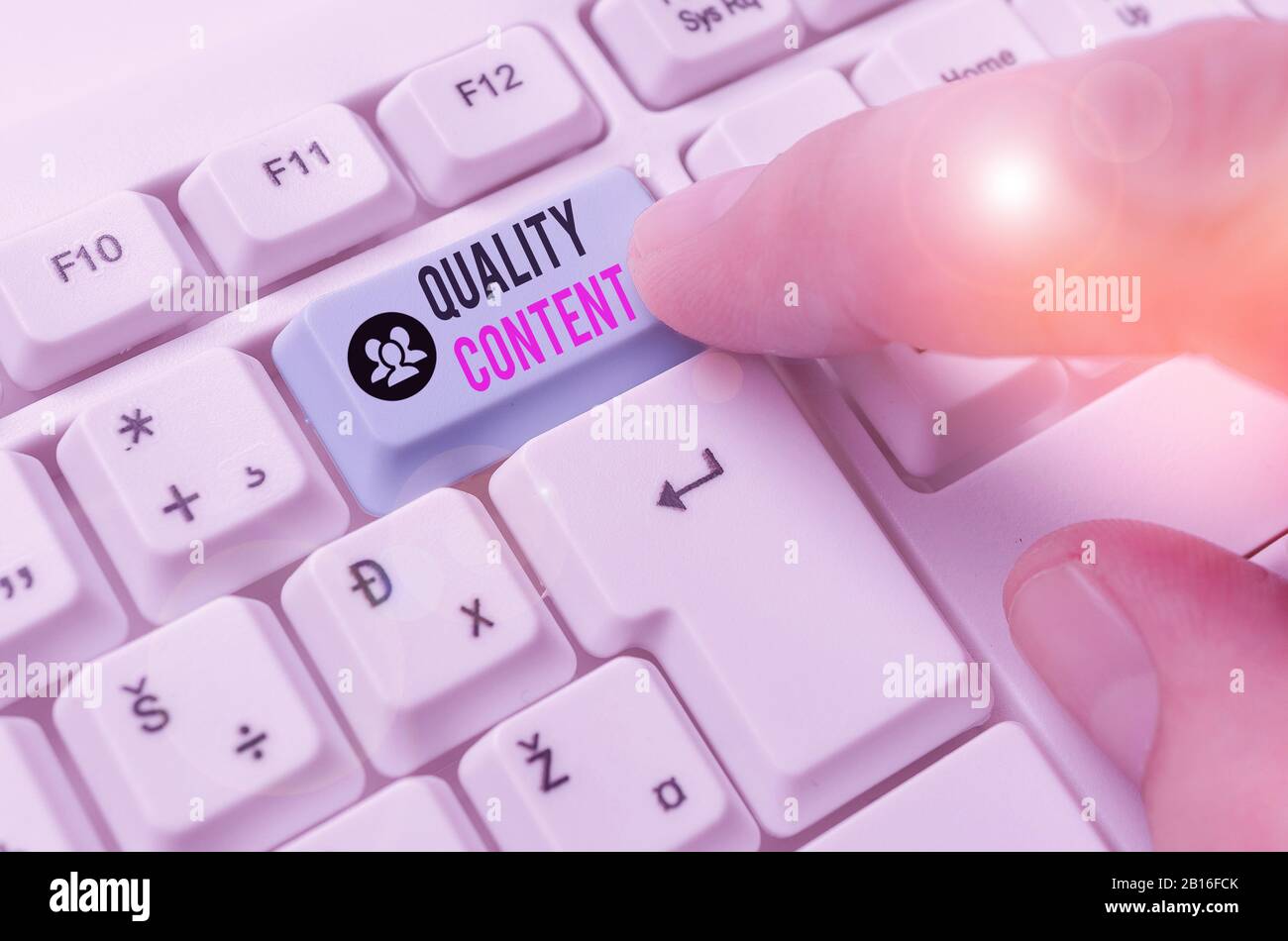 Conceptual hand writing showing Quality Content. Concept meaning ...