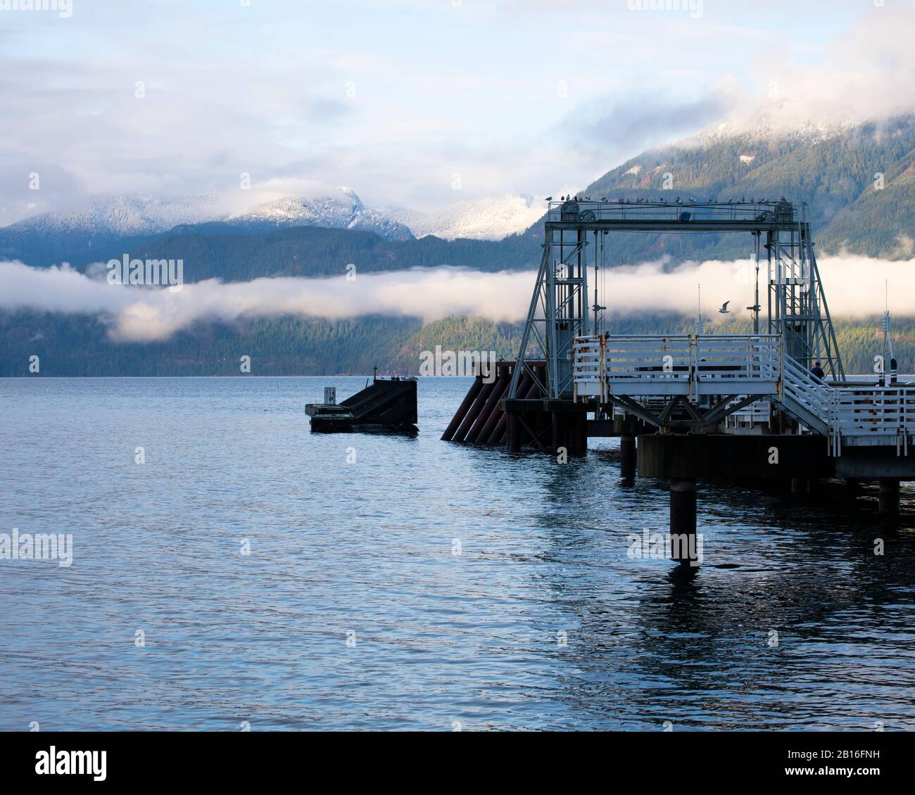 Porteau Cove dock and boat launch in Lions Bay, British Columbia ...