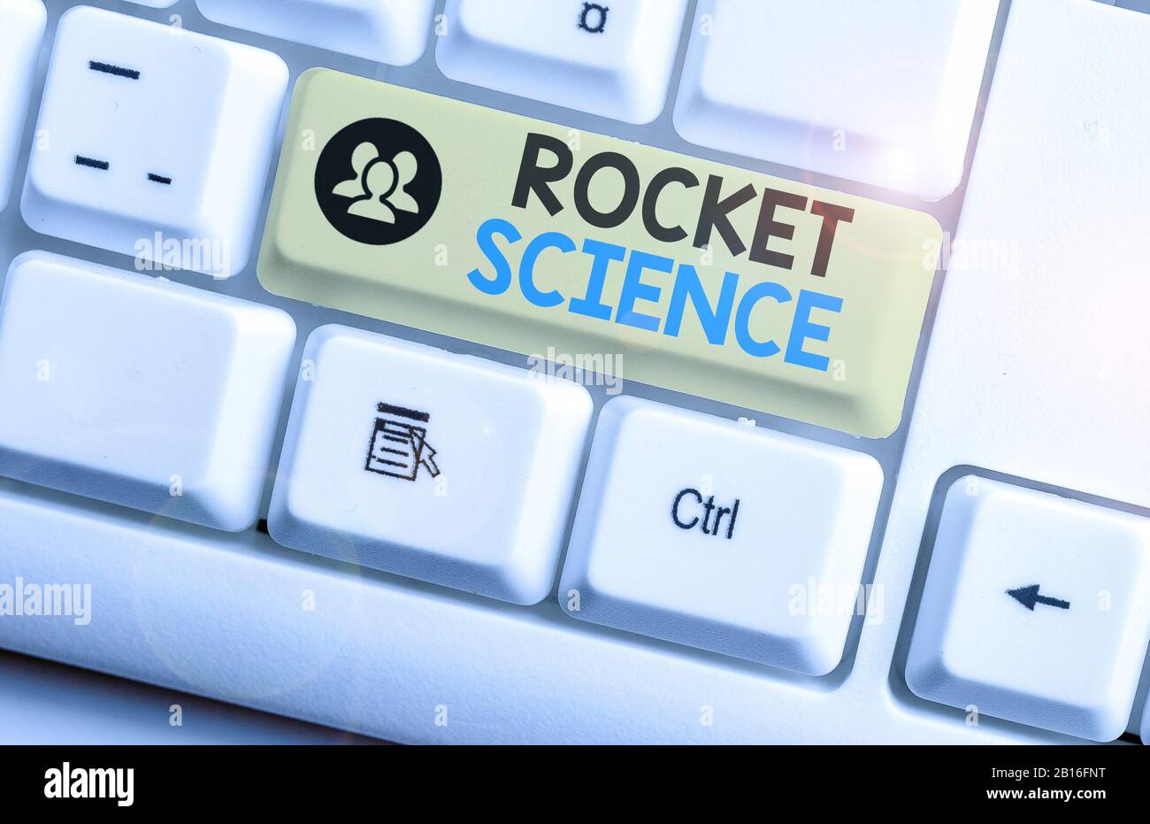 Word writing text Rocket Science. Business photo showcasing difficult ...