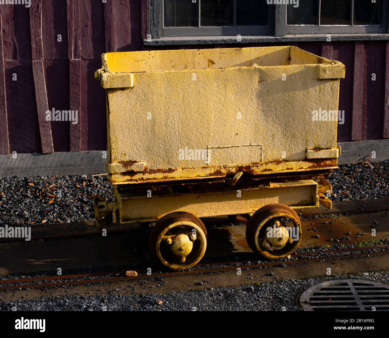 Old mining skip at the Britannia Mine Museum at Britannia Beach ...