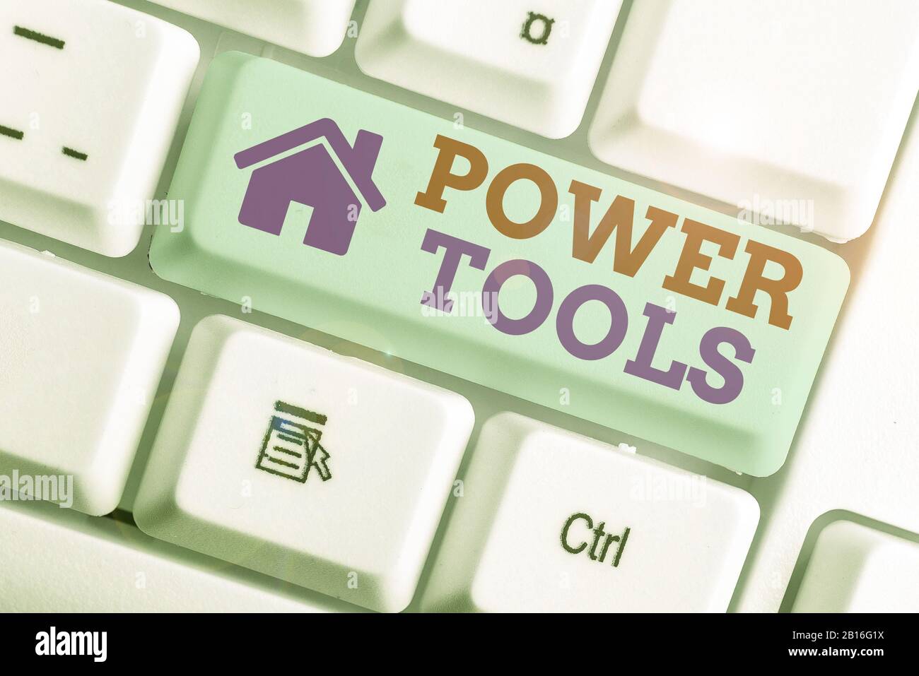 Conceptual hand writing showing Power Tools. Concept meaning tool that ...