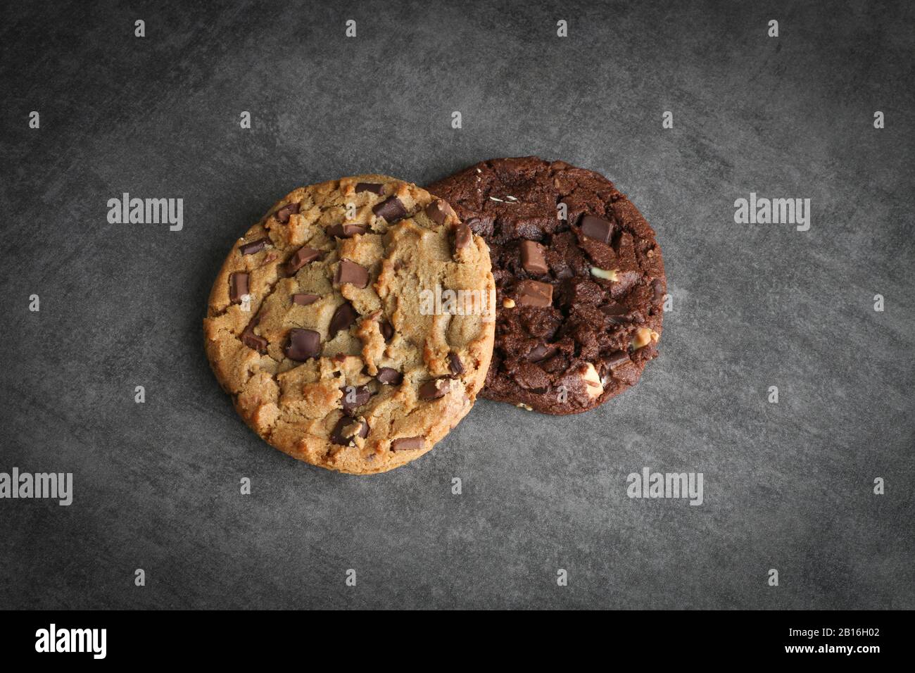 cookies chocolate isolated on dark background Stock Photo - Alamy