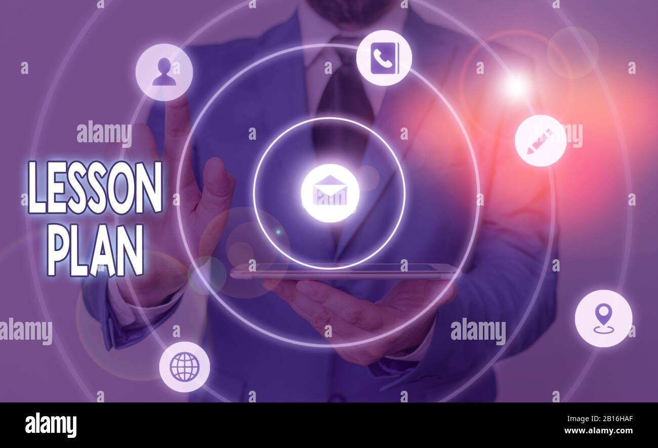 Handwriting text Lesson Plan. Conceptual photo a teacher s is detailed ...