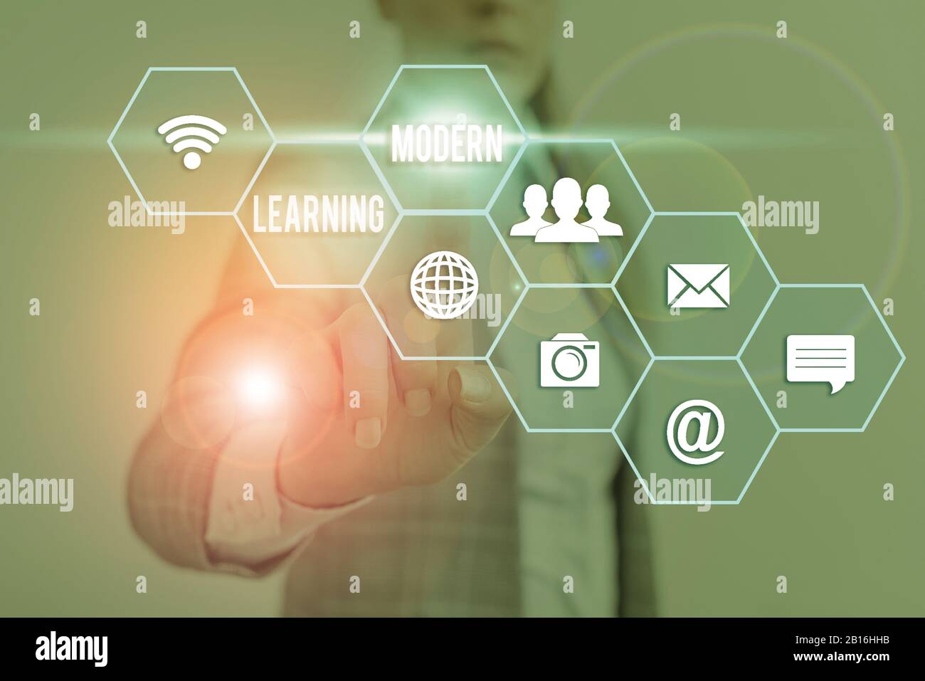 Handwriting text writing Modern Learning. Conceptual photo flexible and ...