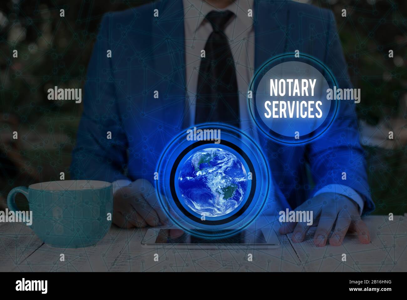 Handwriting text writing Notary Services. Conceptual photo services ...