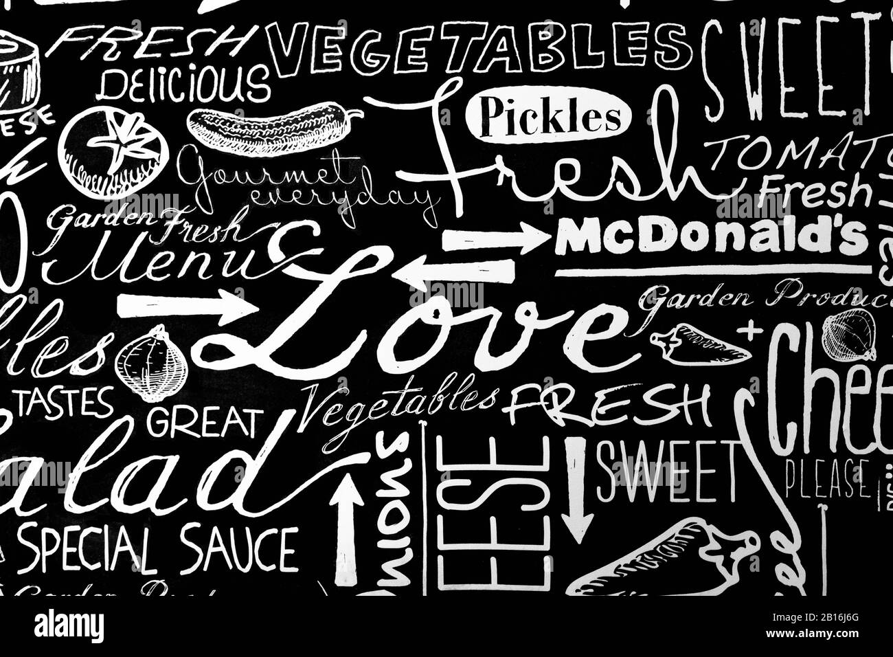 Fast food word art hi-res stock photography and images - Alamy