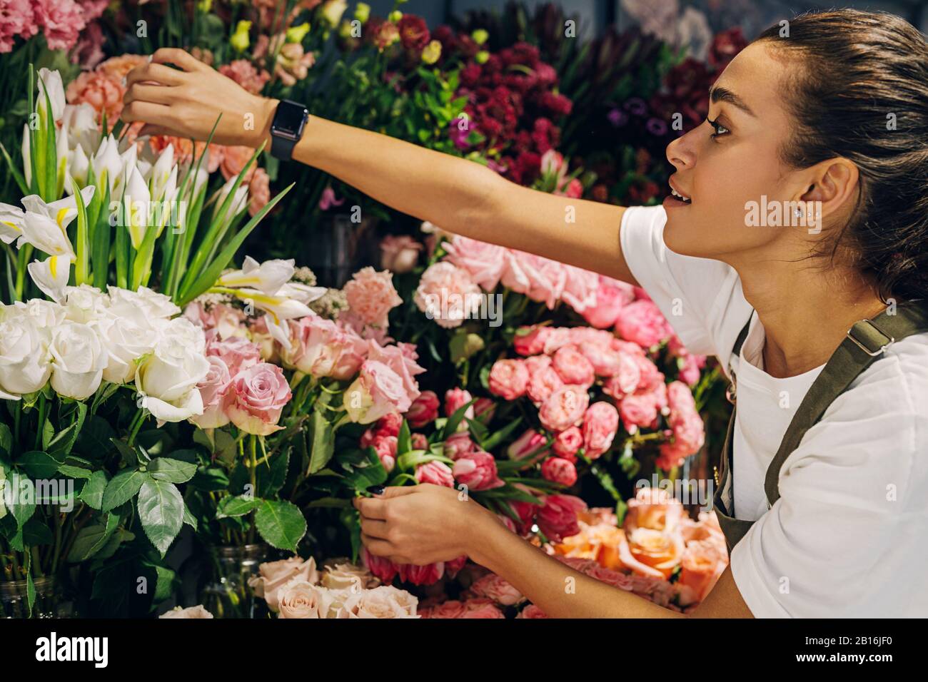 Choosing a flower bouquet hi-res stock photography and images - Alamy