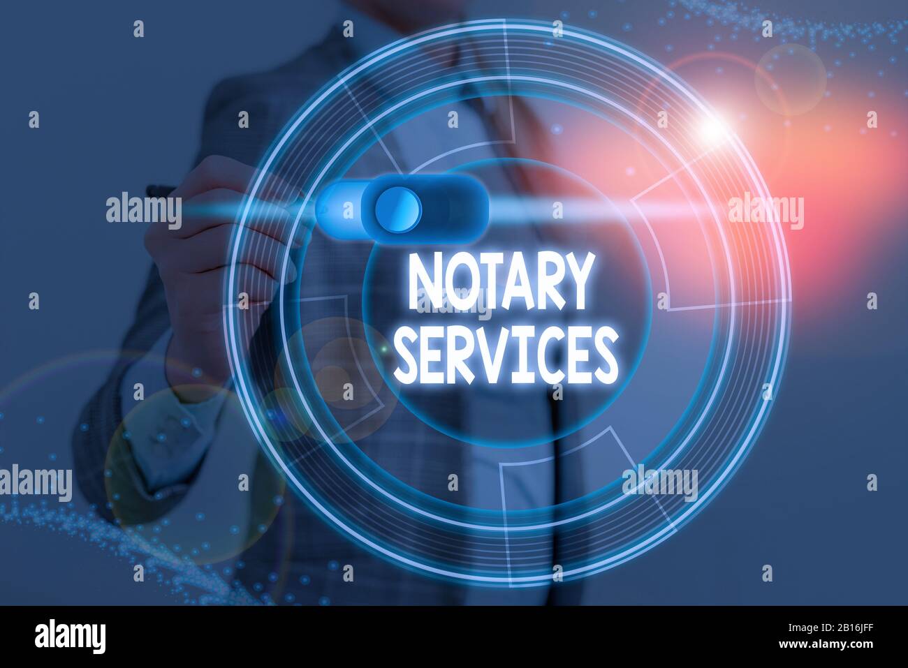 Writing note showing Notary Services. Business concept for services ...