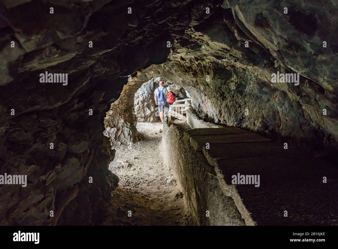 An old aqueduct now used as an adventure hiking trail Guimar valley ...