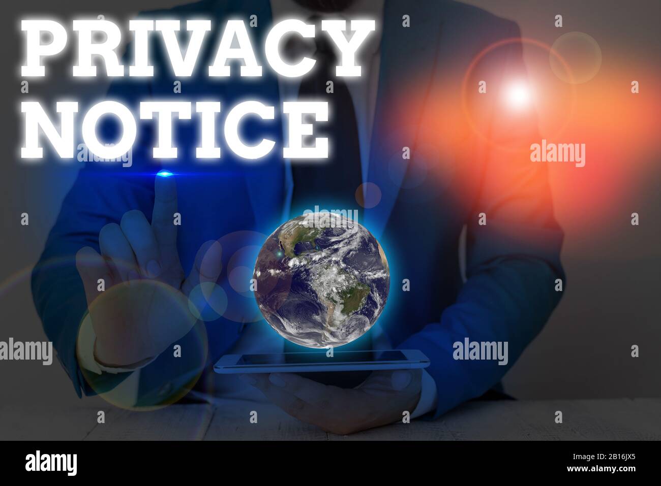 Writing note showing Privacy Notice. Business concept for fulfils a ...